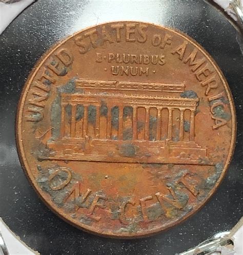 1969 d lincoln penny error improperly annealed planchet etsy