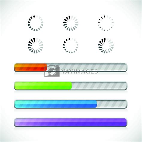 collection of preloaders and progress loading bars by lilia vectors