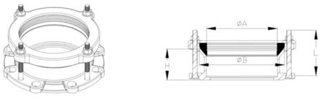 Universal Flange Adaptor Ductile Iron Pipe Fitting And Valve Factory