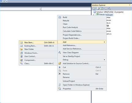 LINQ To SQL Using Visual Studio