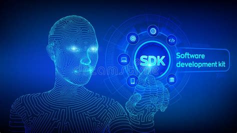 Sdk Software Development Kit Programming Language Technology Concept On Virtual Screen