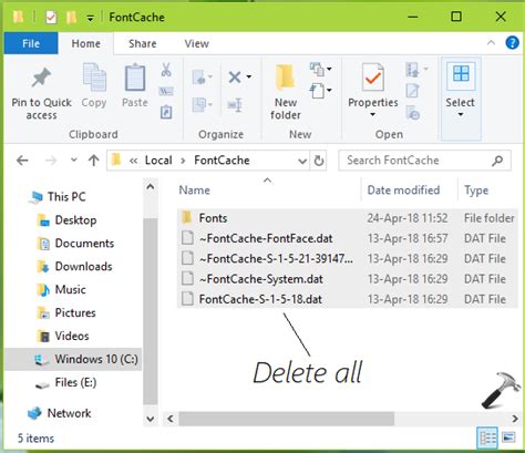 How To Reset Font Cache In Windows