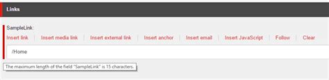 Sitecore Custom Link Field Validator Cms Xperience