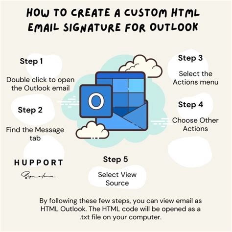 how to create a custom html email signature for outlook artofit