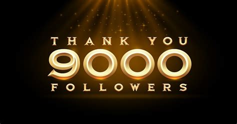 추종자 사람들 9000 온라인 소셜 그룹 행복 배너 축하 벡터 일러스트 레이 션 감사합니다 소셜 미디어 팔로워에 대한 스톡 벡터 아트 및 기타 이미지 Istock