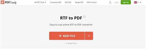 How To Convert RTF To PDF Free Online