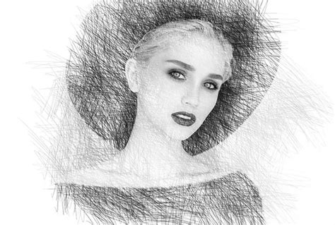Free Pencil Sketch Photoshop Action Collection