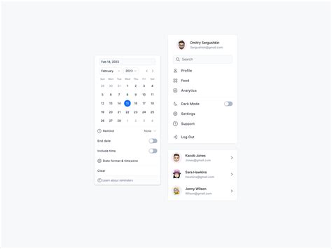 Dropdown And Date Picker Ui Components By Dmitry Sergushkin On Dribbble