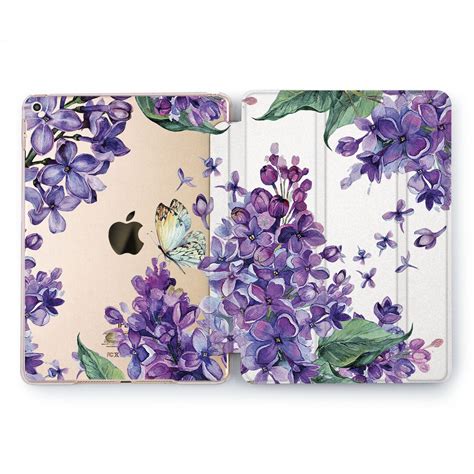 Lilac Flower Mini Ipad 5 Case Floral Ipad 2021 Ipad Pro 12 9 Case 2018 Ipad 9 7 Case Ipad 2022 4