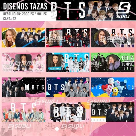 Diseños Plantillas Para Sublimar Tazas De Bts Subliplantillas Tazas