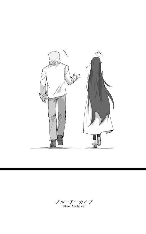 Sensei And Rin Blue Archive Drawn By Kankan33333 Danbooru
