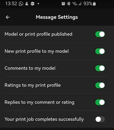 persistent notifications bug or feature bambu lab software bambu