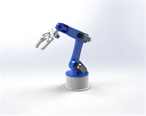 robotic arm 3d model using solidworks