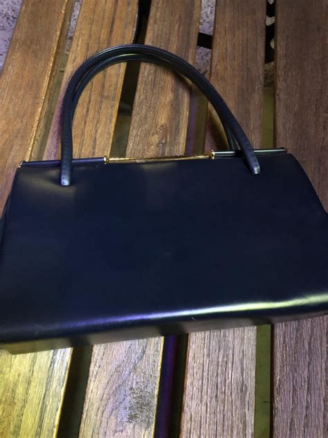 England Vintage Elbief Bag Top Handle Vintage Handbag Made In England Retro Purse Snap Top