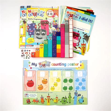 Cbeebies Numberblocks Maths Programme Books Magazine And 1 10 Number Blocks Toys 4656712203