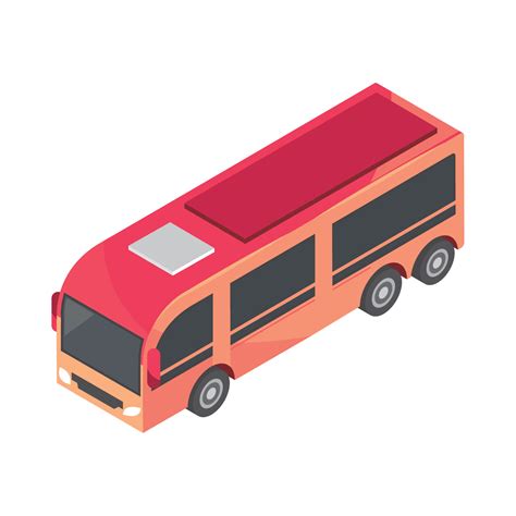 Isometric Bus Transport 14217421 Vector Art At Vecteezy