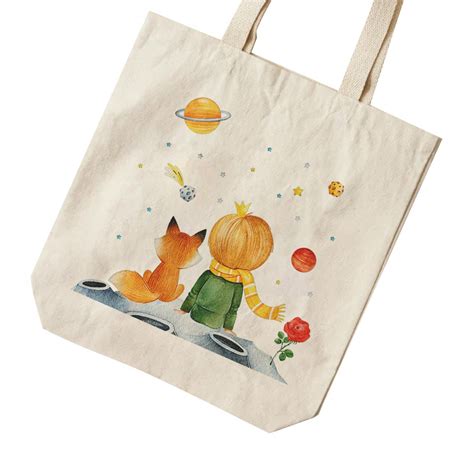 تت بگ متقال فانتزی شازده کوچولو و روباه با چاپ ماندگار و قابل شست و شو