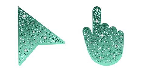 Dark Spring Green Glitter Cursor Custom Cursor