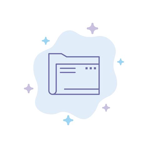 Folder Archive Computer Document Empty File Storage Blue Icon On