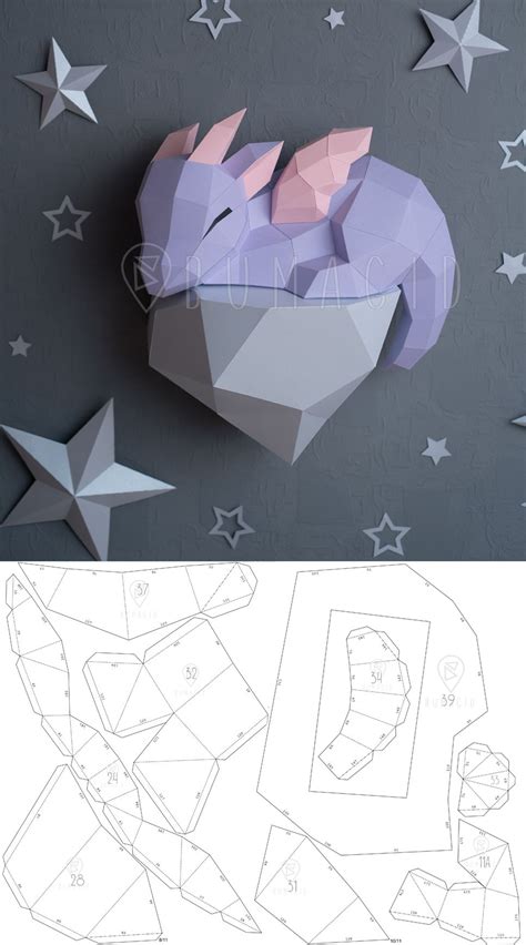 3d Paper Dragon Printable