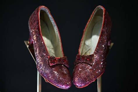 Judy Garlands Ruby Slippers From The Wizard Of Oz Sell For 28 Million
