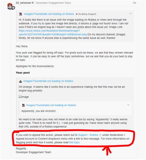 No Way To Appeal Forum Features Developer Forum Roblox