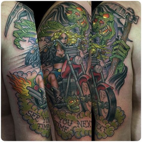 Outlaw Biker Tattoos Meanings 95 Adventurous Harley Davidson Tattoos