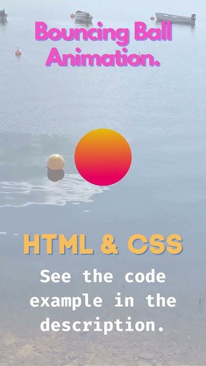 Bouncing Ball Animation Html And Css Shorts Youtube