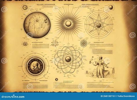 Ancient Book Illustration Of Quantum Physics Generative Ai Stock Illustration Illustration Of