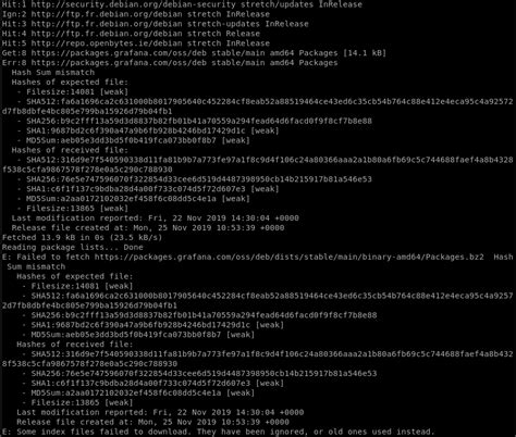 error with debian apt repository · issue 20626 · grafana grafana · github