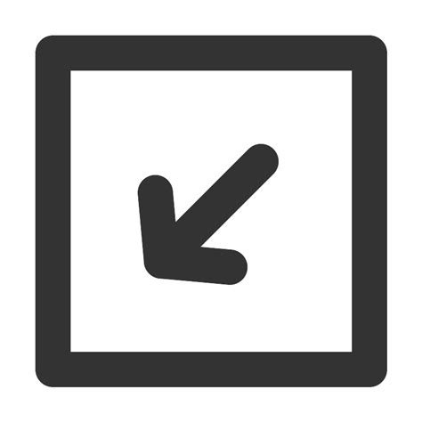 Arrow Down Left Square Vector Svg Icon Svg Repo