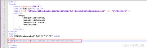 攻防世界 ＞backup 攻防世界 backup csdn博客