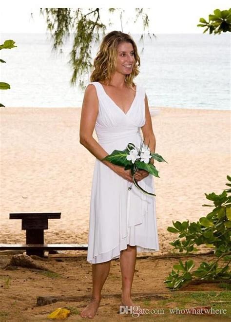 Short Beach Simple Wedding Dress