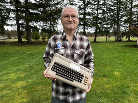 C Community Legend Ray Carlsen Holding His Personal C64 Photo By