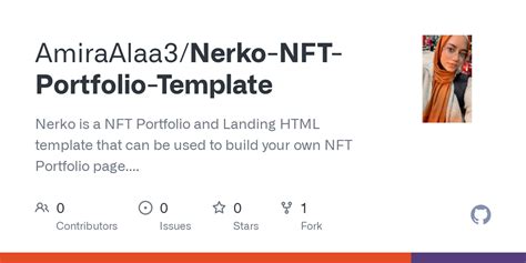 Github Amiraalaa3nerko Nft Portfolio Template Nerko Is A Nft