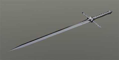 Netflix Castlevania Alucards Heirloom Sword 3d Model 3d Printable