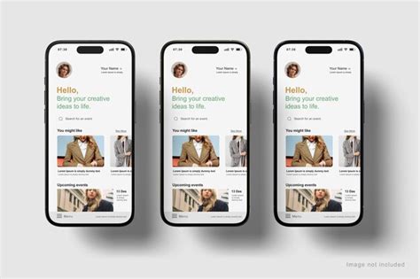 Premium Psd Smartphone Screen Mockup On Grey Background