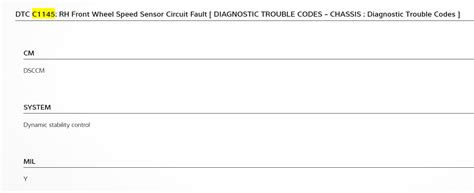Abs Light On Codes C1155 And C1145