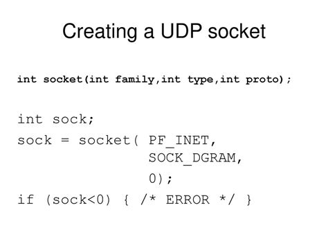 udp sockets programming ppt download