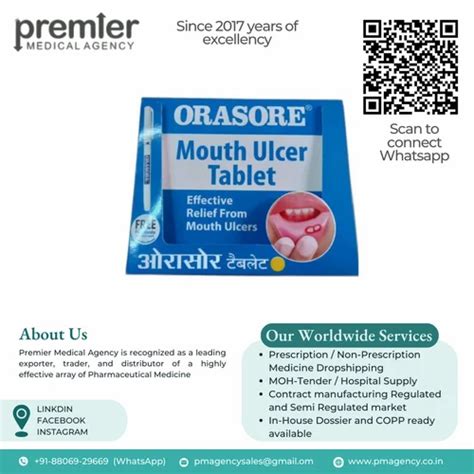 Mouth Ulcer Tablets At ₹ 450 Box Nagpur Id 2853020972762