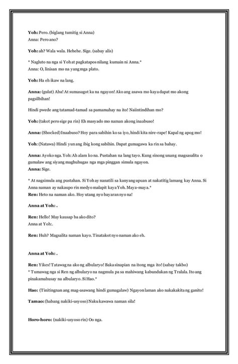 Halimbawa Ng Mga Dula