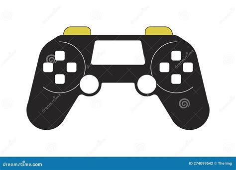 Game Controller Linear Flat Duo Color Vector Object Stock Vector Illustration Of Vector Spot