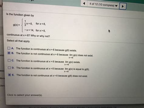 Solved Pl 4 Of 12 10 Complete Is The Function Given By