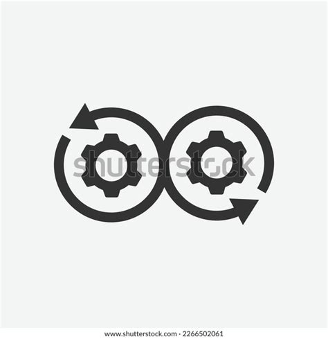 Development Icon Vector Devops Vector Illustration Stock Vector Royalty Free 2266502061