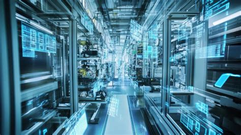 Modern Smart Factory Automation And Digitalization Transforming