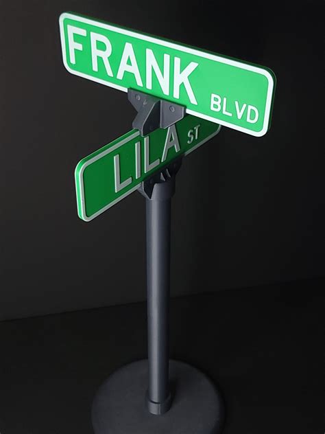 Custom Intersection Street Sign Etsy