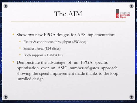 Aes Implementation On Fpga Pptx