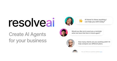 resolveai create ai agents for your business