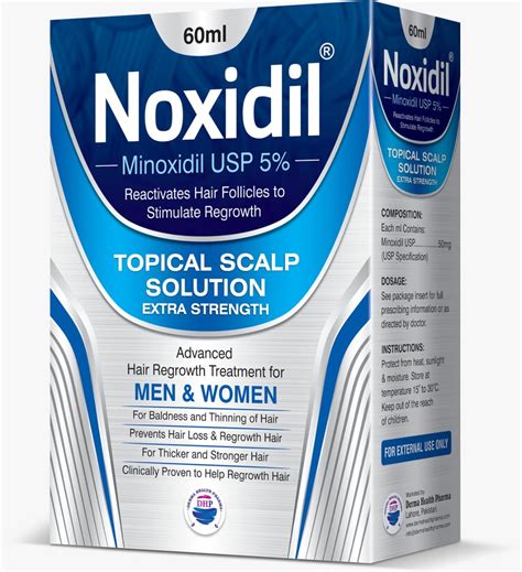 Noxidil Minoxidil Ups 5 Reactive Hair Follicles Topical Scalp Solution Hair Regrowth Solution