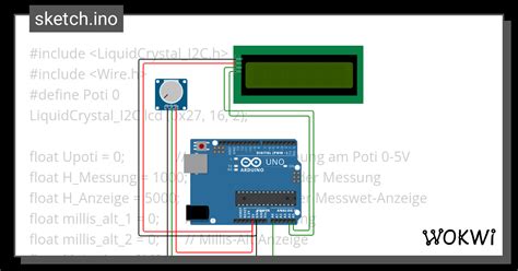 Poti LCD Array Wokwi ESP STM Arduino Simulator